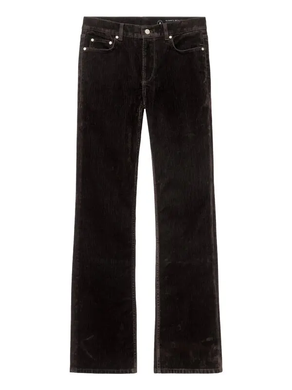 ALLSAINTS Eve Flocked Denim High-rise Bootcut Jeans - Flock