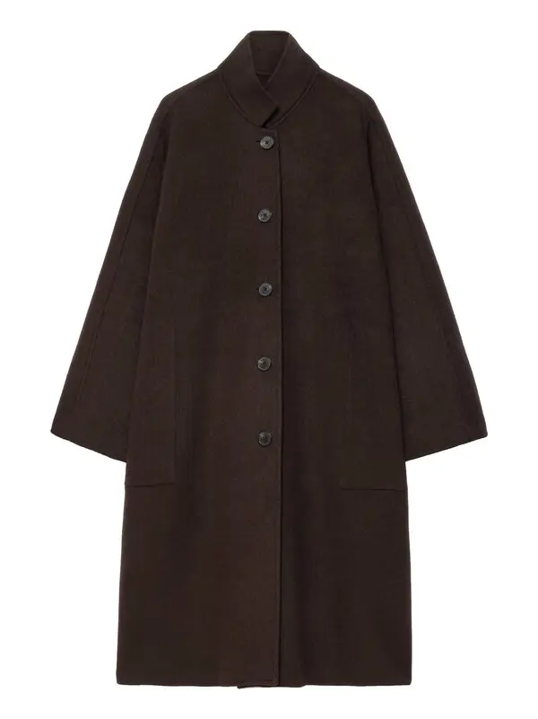 ALLSAINTS Effie Wool-blend Cocoon Coat - Brown