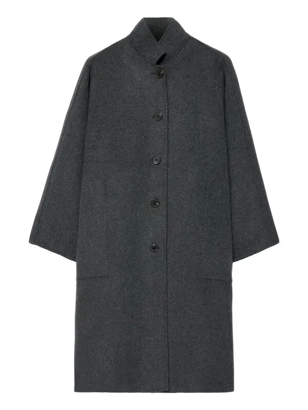 ALLSAINTS Effie Wool-blend Cocoon Coat - Grey