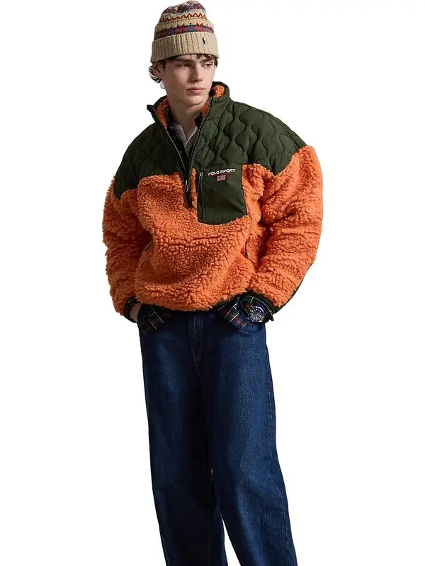 Ralph Lauren Relaxed Fit Polo Sport Pullover - Solar Sky Multi