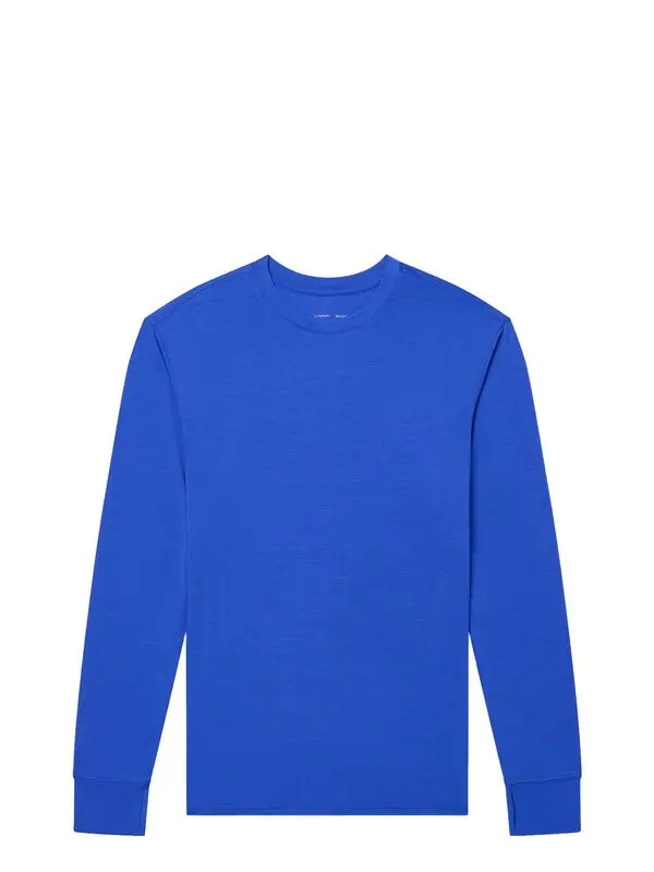 Literary Sport Frank Wool-blend T-shirt - Blue