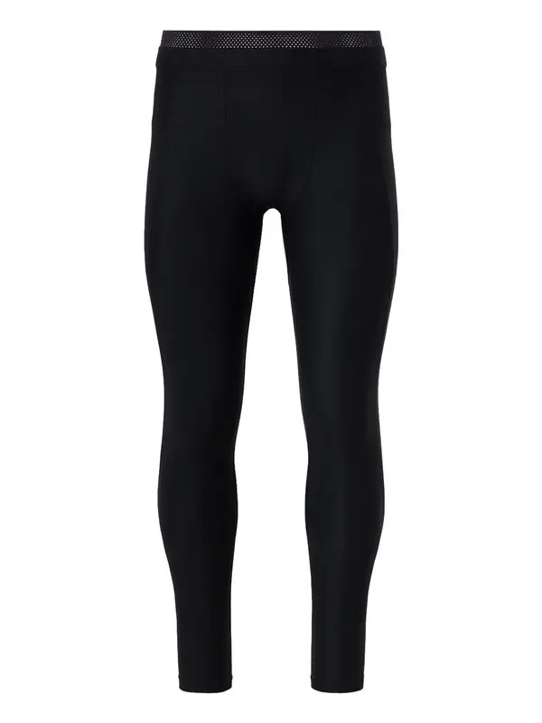 Literary Sport Mare Drawstring Stretch-jersey Running Leggings - Black