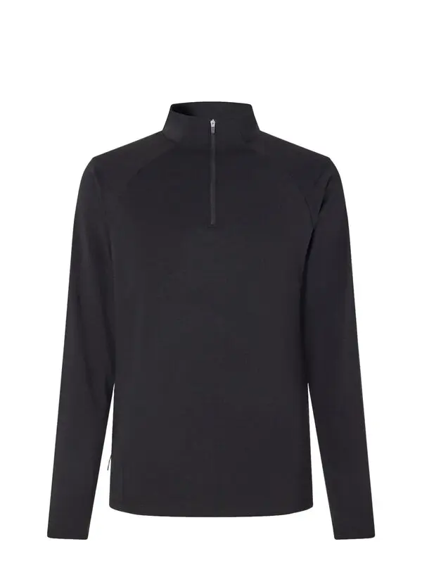 Literary Sport Claude Merino Wool And Coolmax®-blend Running Top - Black