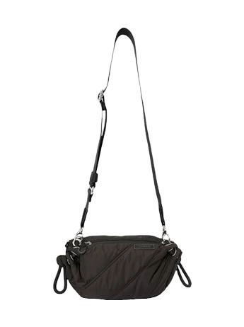 GANNI Quilted Tech Crossbody Bag - Black
