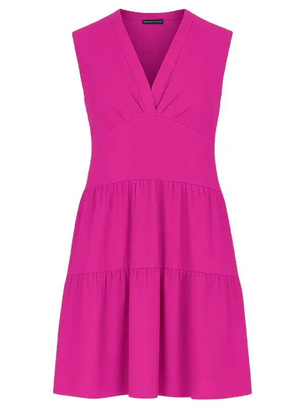 CONQUISTA Fuchsia Micromodal-blend Jersey Sleeveless Dress - Pink