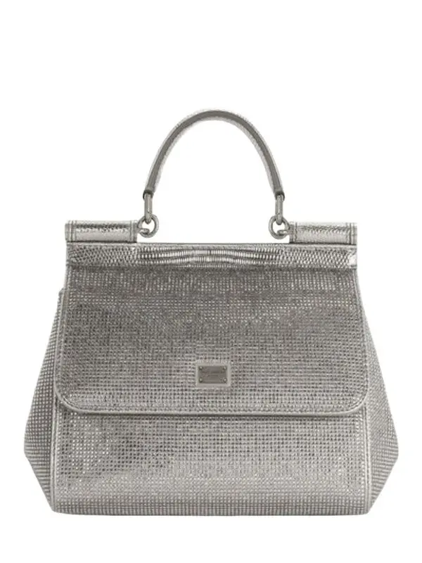 Dolce & Gabbana Dolce Gabbana Sicily Small Handbag - Gray