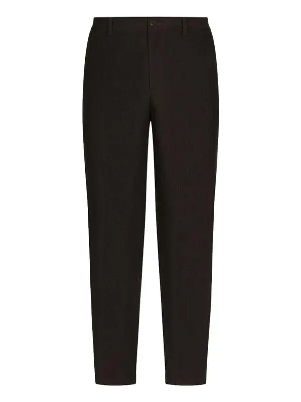 Dolce & Gabbana Dolce Gabbana Pleat Straight-leg Pants - Black