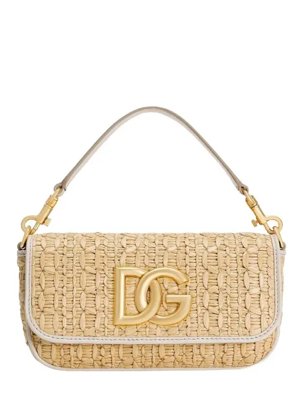Dolce & Gabbana Dolce Gabbana Crochet Shoulder Bag - Beige