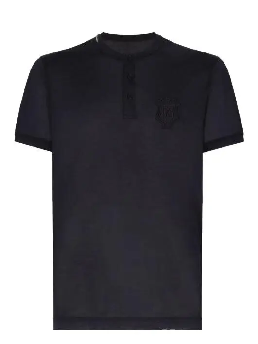 Dolce & Gabbana Embroidered Logo T-shirt - Blue