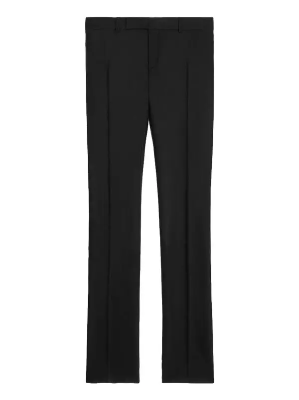 Celine Dylan Pants In Cashmere Flannel - Black