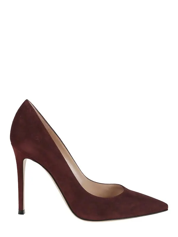 GIANVITO ROSSI 105mm Suede Pointed-toe Heeled Pumps - Red