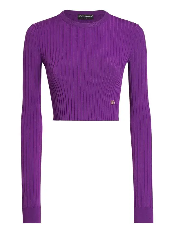 Dolce & Gabbana Long-sleeved Sweater - Purple