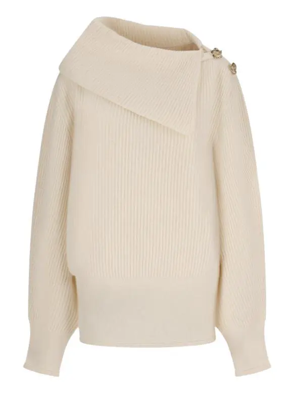 Blumarine Long-sleeved Sweater - Nude