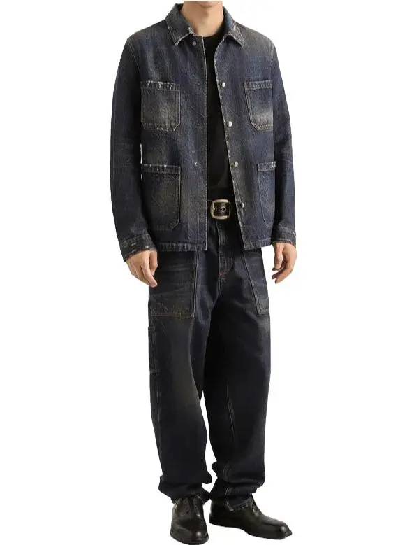 Dolce & Gabbana Dolce Gabbana Distressed Denim Jacket - Black