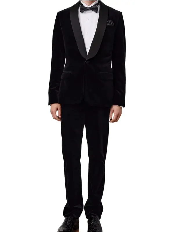 Dior Esmoquin Con Cuello Chal - Black