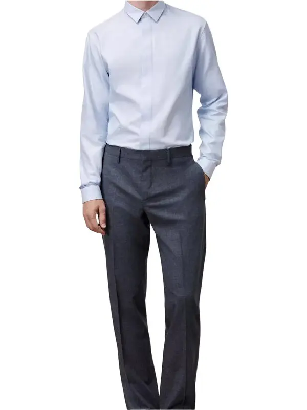 Dior Shirt With Bee Embroidery - Blue