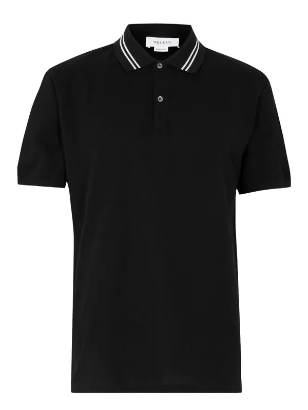 Alexander McQueen Short-sleeve Polo Shirt - Black