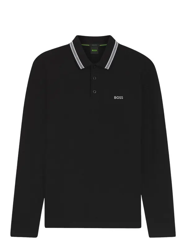 Hugo Boss Longsleeve Polo Shirt - Black
