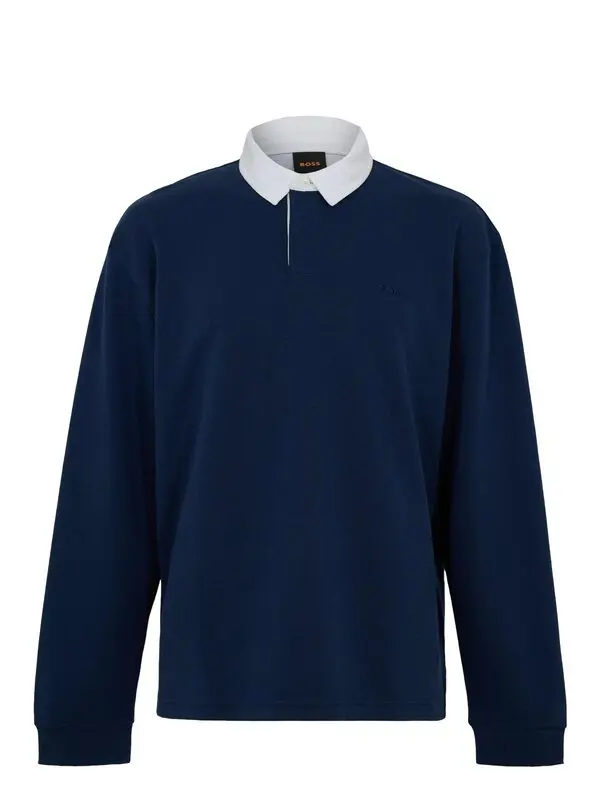 Hugo Boss Longsleeve Rugby Polo Shirt - No