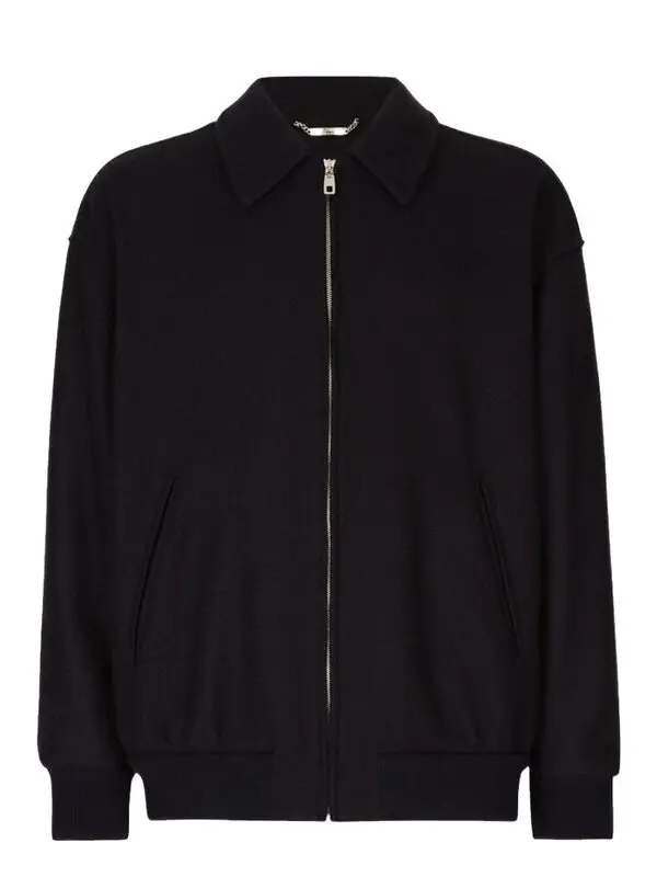 Dolce & Gabbana Dolce Gabbana Zipped Bomber Jacket - Black