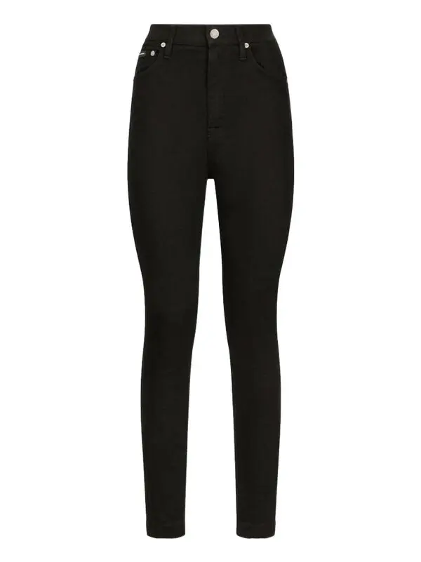 Dolce & Gabbana Dolce Gabbana High Rise Skinny Jeans - Black