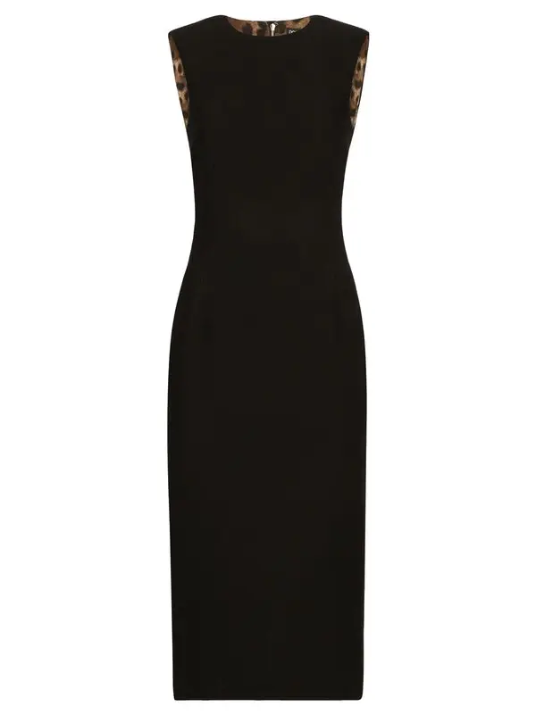 Dolce & Gabbana Dolce Gabbana Sleeveless Midi Dress - Black