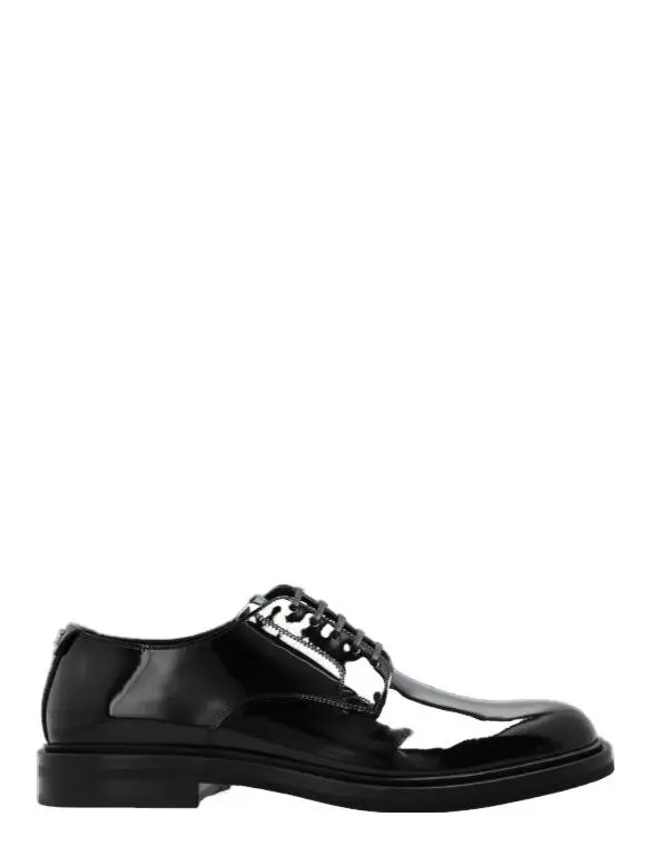 Dolce & Gabbana Dolce Gabbana Round Toe Derby Shoes - Black
