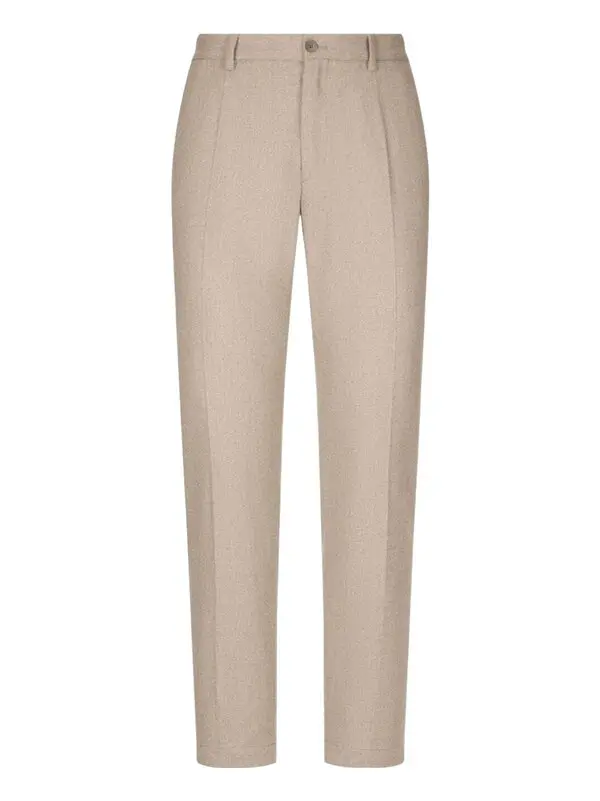 Dolce & Gabbana Pressed-crease Tailored Trousers - Nude