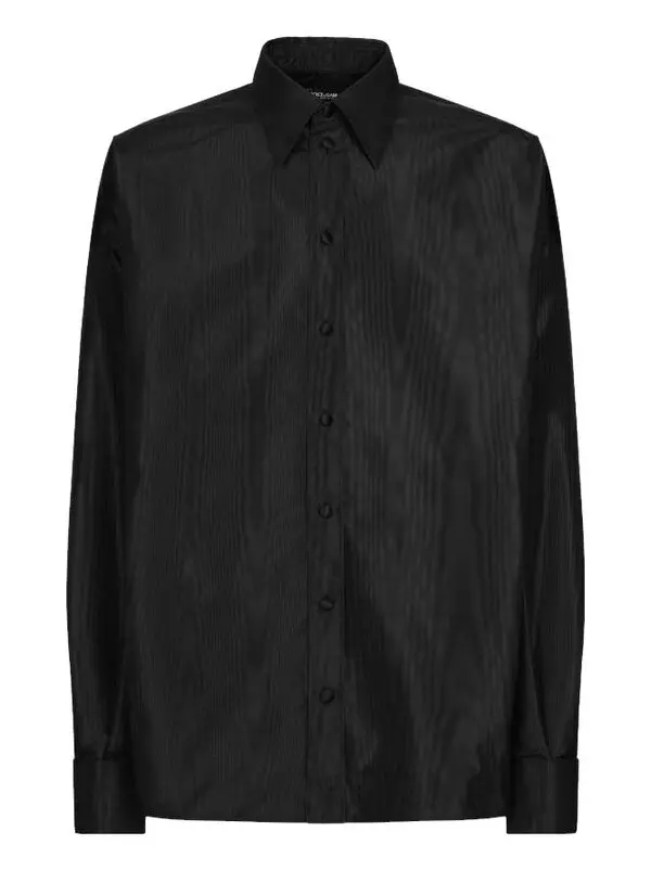 Dolce & Gabbana Dolce Gabbana Buttoned Oversize Shirt - Black