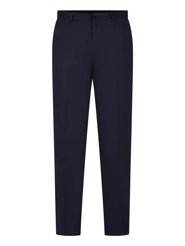 Dolce & Gabbana Pressed-crease Straight-leg Chinos - Black