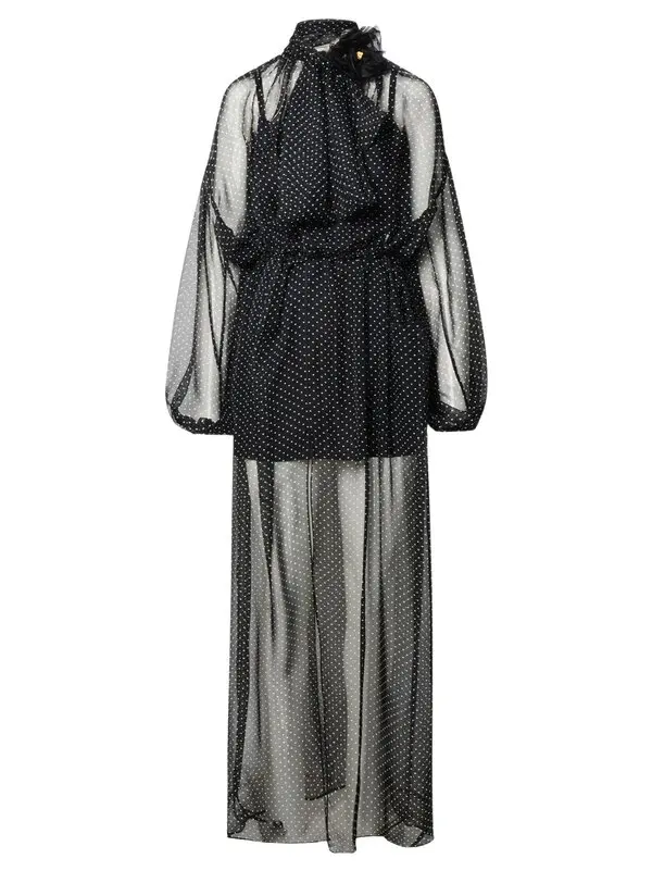Dolce & Gabbana Polka-dot Print Maxi Dress - No