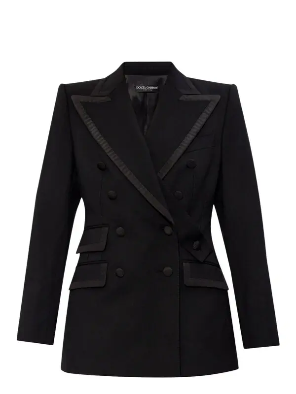 Dolce & Gabbana Dolce Gabbana Double-breasted Blazer - Black