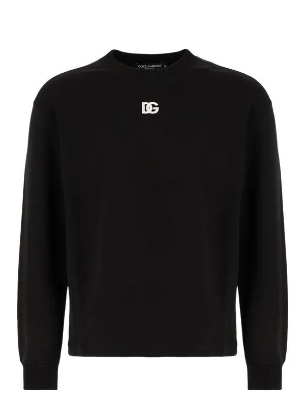 Dolce & Gabbana Dg-embroidered Jumper - Black