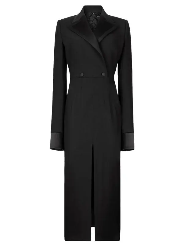Dolce & Gabbana Dolce Gabbana Double Breasted Midi Dress - Black