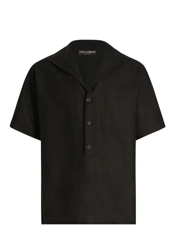Dolce & Gabbana Dolce Gabbana Short-sleeved Polo Shirt - Black