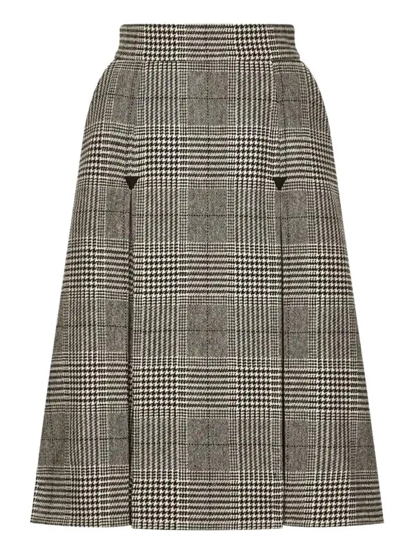 Dolce & Gabbana Tartan Check Skirt - Gray