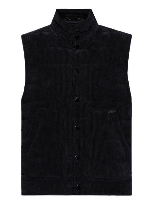 Dolce & Gabbana Dolce Gabbana Logo Patch Corduroy Jacket - Black