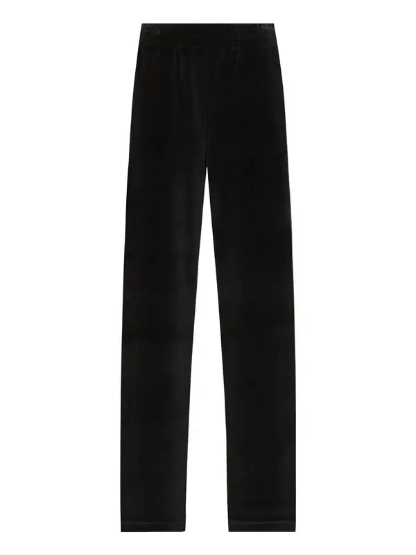 Dolce & Gabbana Dolce Gabbana Dg Logo Embroidered Chenille Jogging Pants - Black