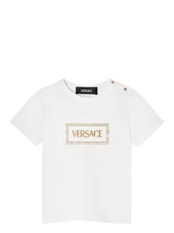 Versace 90s Vintage Logo-print T-shirt - White