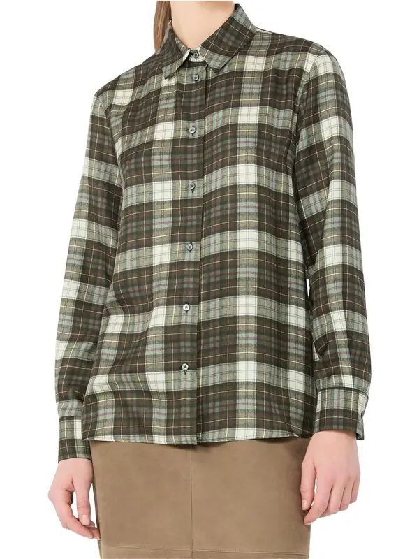 Max Mara Rete Checked Button-up Shirt - Multicolor