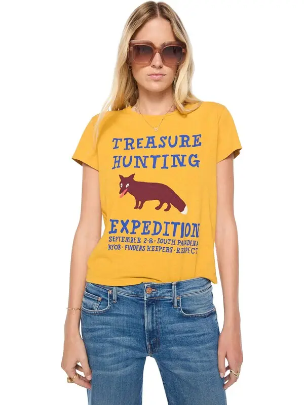 MOTHER The Boxy Goodie Treasure Hunting T-shirt - Yellow