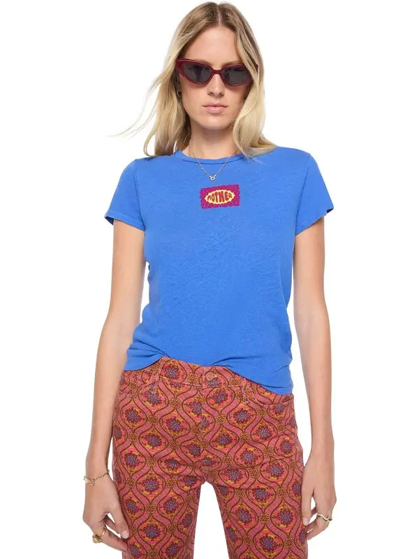 MOTHER The Lil Sinful Squiggle T-shirt - Blue