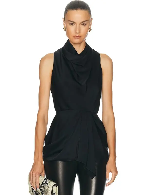 Givenchy Draped Top - Black