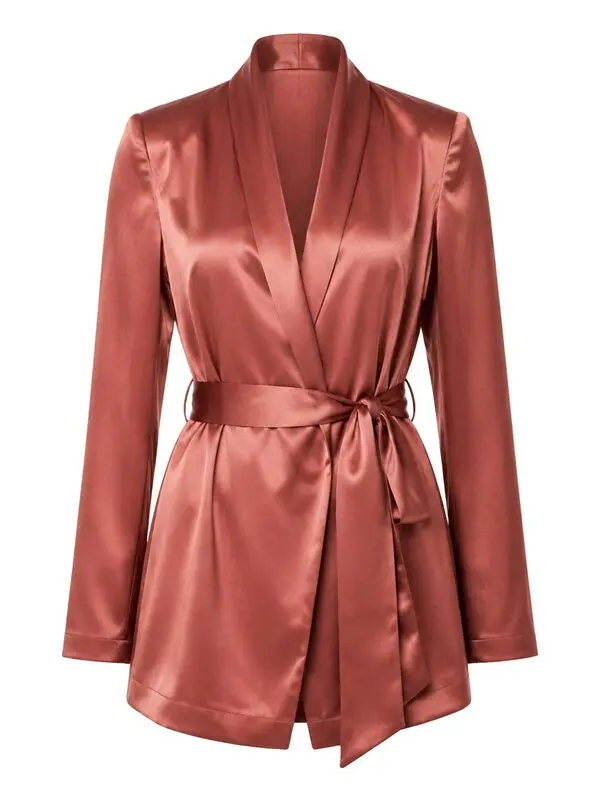 34B Melanie Robe Blazer - Brown