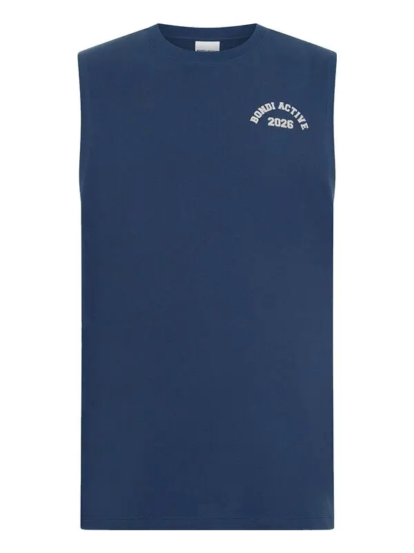 BONDI ACTIVE Forma Varsity Tank - Blue