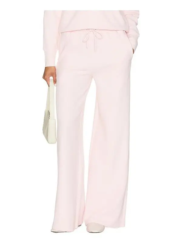 NEGATIVE UNDERWEAR Waffle Knit Track Pant In Pink - Shell