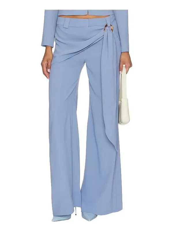 Amanda Uprichard Christano Pants In Blue - Normandy