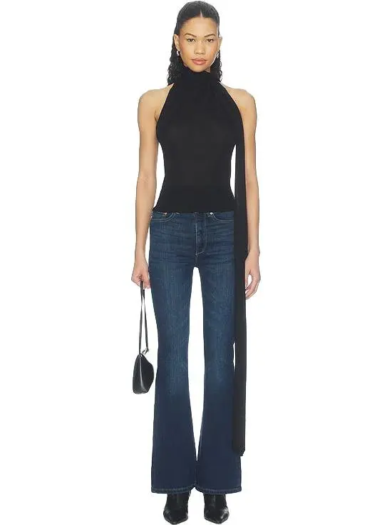 DL1961 Scarf Tie Top - Black