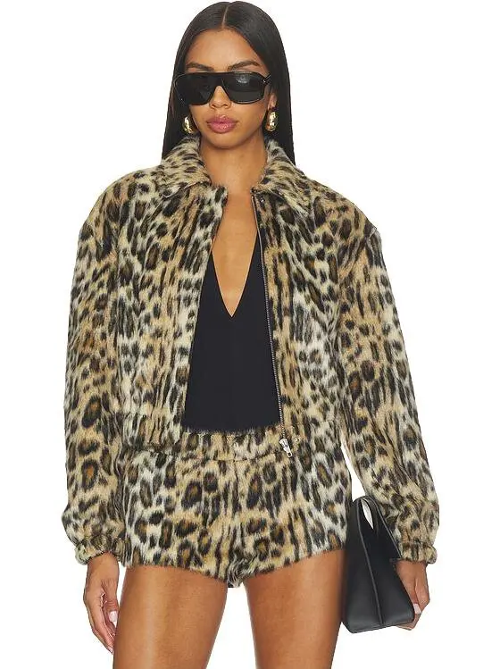 LOVERS AND FRIENDS Bambie Jacket In Multi - Leopard