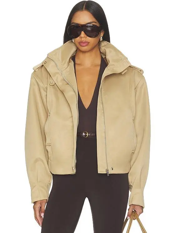 Source Unknown Barlow Flight Bomber Jacket - Beige